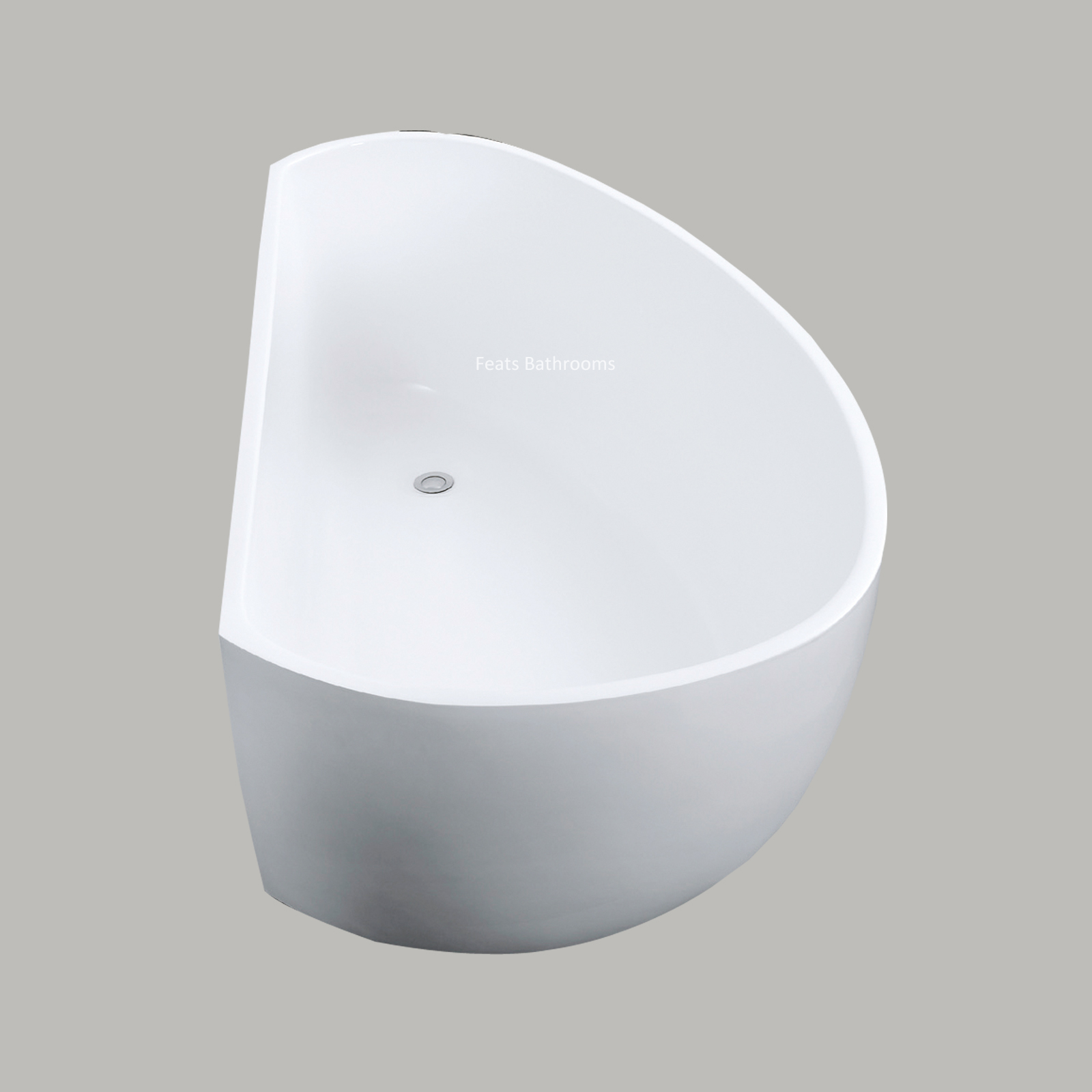Designer Style Bathroom Stand Fiberglass Half Moon Shaped Bathtub (# ...